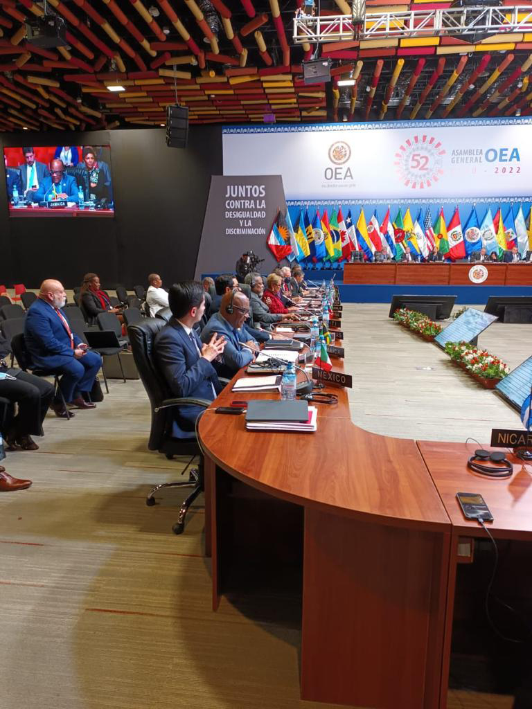 CAMPBELL SAYS THE OAS MUST CONTINUE TO BE STRENGTHENED TO BETTER ASSIST ...
